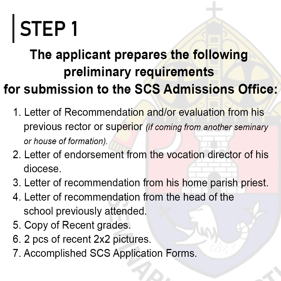 Admission – San Carlos Seminary